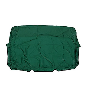 dDanke Patio Swing Cushion Cover Swing Seat Cover Replacement for 3 Seat Swing Chair Dustproof Protection 150X50X10CM, Cover Only (Green)