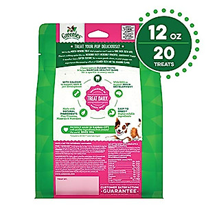 Greenies Puppy 6+ Months Petite Natural Dental Care Dog Treats, 12 oz. Pack (20 Treats)