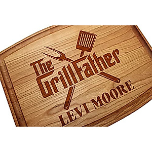 Tayfus Personalized Cutting Boards for Men - Customized Wood Meat Boards for Grill Masters - Unique Custom Gift Ideas for Father's Day, Christmas, Birthday, Anniversary for Men, Dad, Grandpa and Him