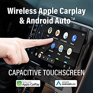 BOSS Audio Systems Elite Series BE950WCPA Wireless Apple CarPlay Android Auto Car Multimedia Player - 6.75 Inch Capacitive Touchscreen, Bluetooth, No DVD, Multicolor Illumination, High Resolution FLAC