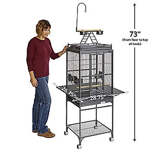 MidWest Homes for Pets Nina Bird Cage-Platinum Play Top