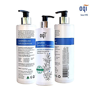 aqi Sensitive, Itchy & Dry Scalp Hair Conditioner - Paraben, Sulphate & Fragrance Free, Vegan Everyday Hair Conditioner for Men & Women - Made in Australia, 16.9 fl oz