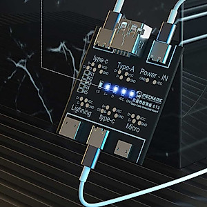 OWLEEN DT3 Data Board USB Cable Tester for iOS Android Type-C Short Circuit On-Off Switching Board Repair