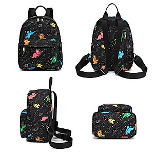 Xunteny Dinosaur Mini Backpack Women Girls, Small Backpack Purse for Adults Teens Kids School Travel