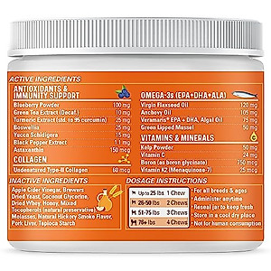 Bernie's Healthy Hips - Daily Dog Hip and Joint Supplement - 90 Soft Chews - Reduce Pain, Encourage Mobility, Slow Damage, Repair and Rebuild Hips and Joint Tissues