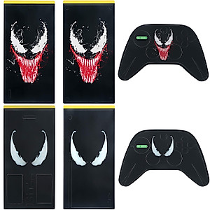 The Console Wrap Xbox Series X Console Skin and Xbox Series X Controller Skins Set, Xbox Series X Skin Wrap Decal Sticker, Venom Decal Kit