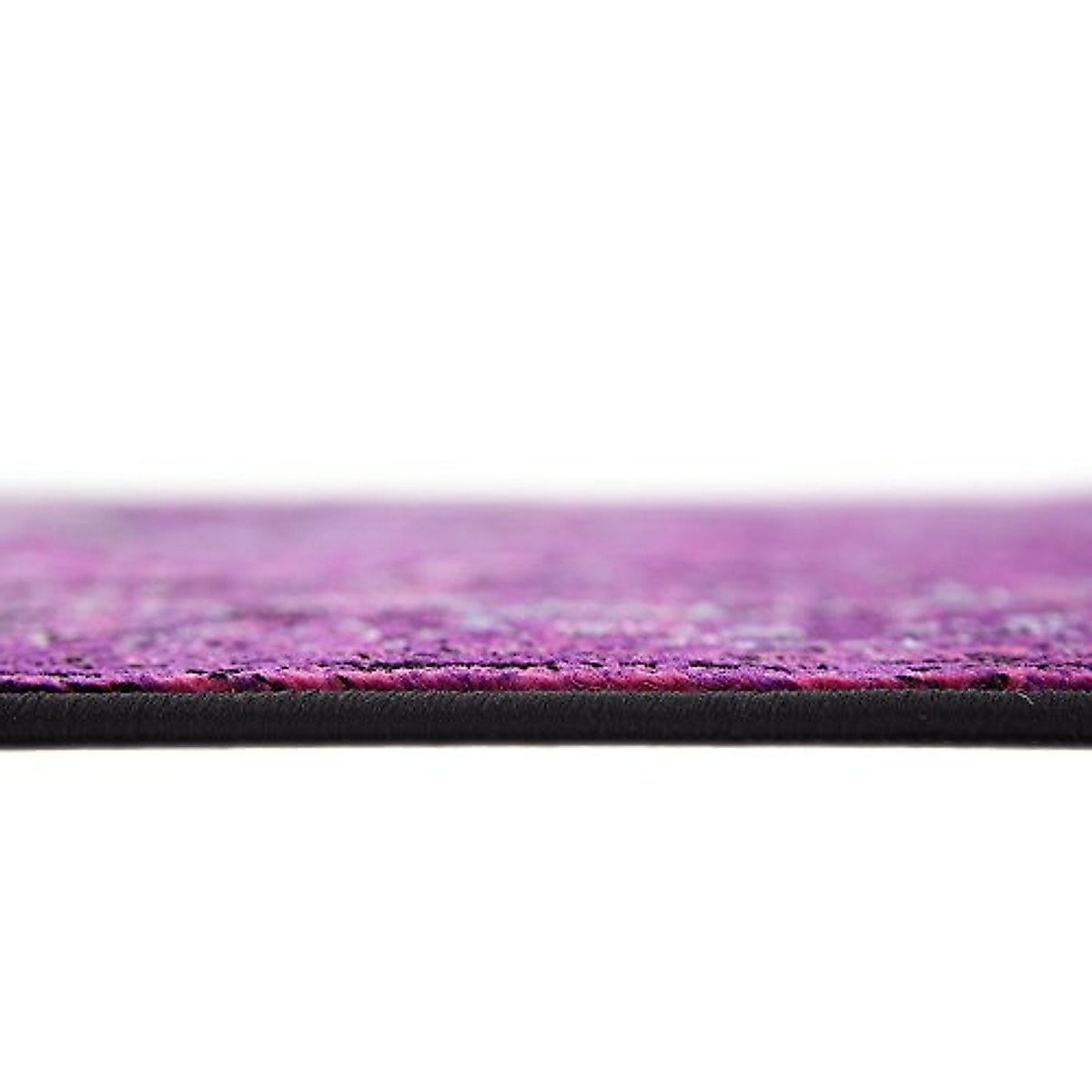 Unique Loom Imperial Collection Paisley, Distressed, Border, Vintage, Modern, Abstract Area Rug, 8 ft x 11 ft 6 in, Lilac/Black