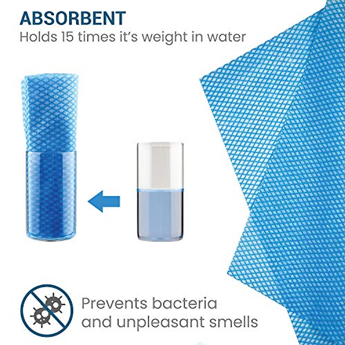 SCRUBIT Reusable Cleaning Wipes, Handy Wipes for Kitchen and Office - Dish Cloths for Washing Dishes - Multi Purpose Disposable Cleaning Towels (12 x 20 in) 72 Pack (Blue)