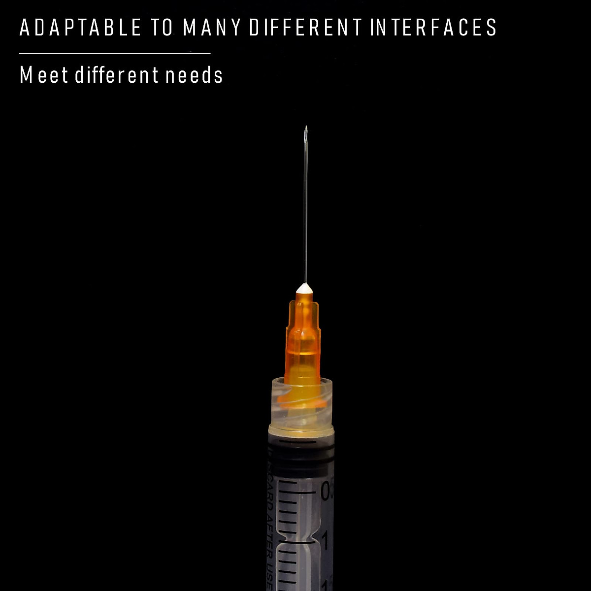 Gesanghua 100 Pack 2.5ml with 25 Gauge 1 Inch Luer Lock syring, Individually Wrapped