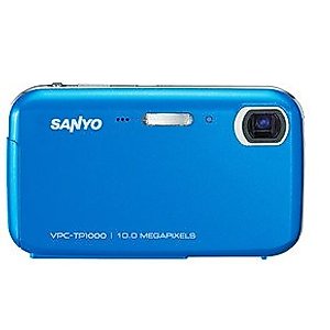 Sanyo VPC-TP1000 Blue 10MP Digital Camera with 3x Optical Zoom & 3 Touchscreen LCD
