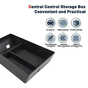 for X5/X6/X7 Center Console Organizer 2020-2024 BMW X5/X6/X7 Accessories Middle Console Organizer X5/X6/X7 Armrest Storage Box Glove Console Tray Compatible with 2020 2021 2022 2023 2024 BMW X5/X6/X7