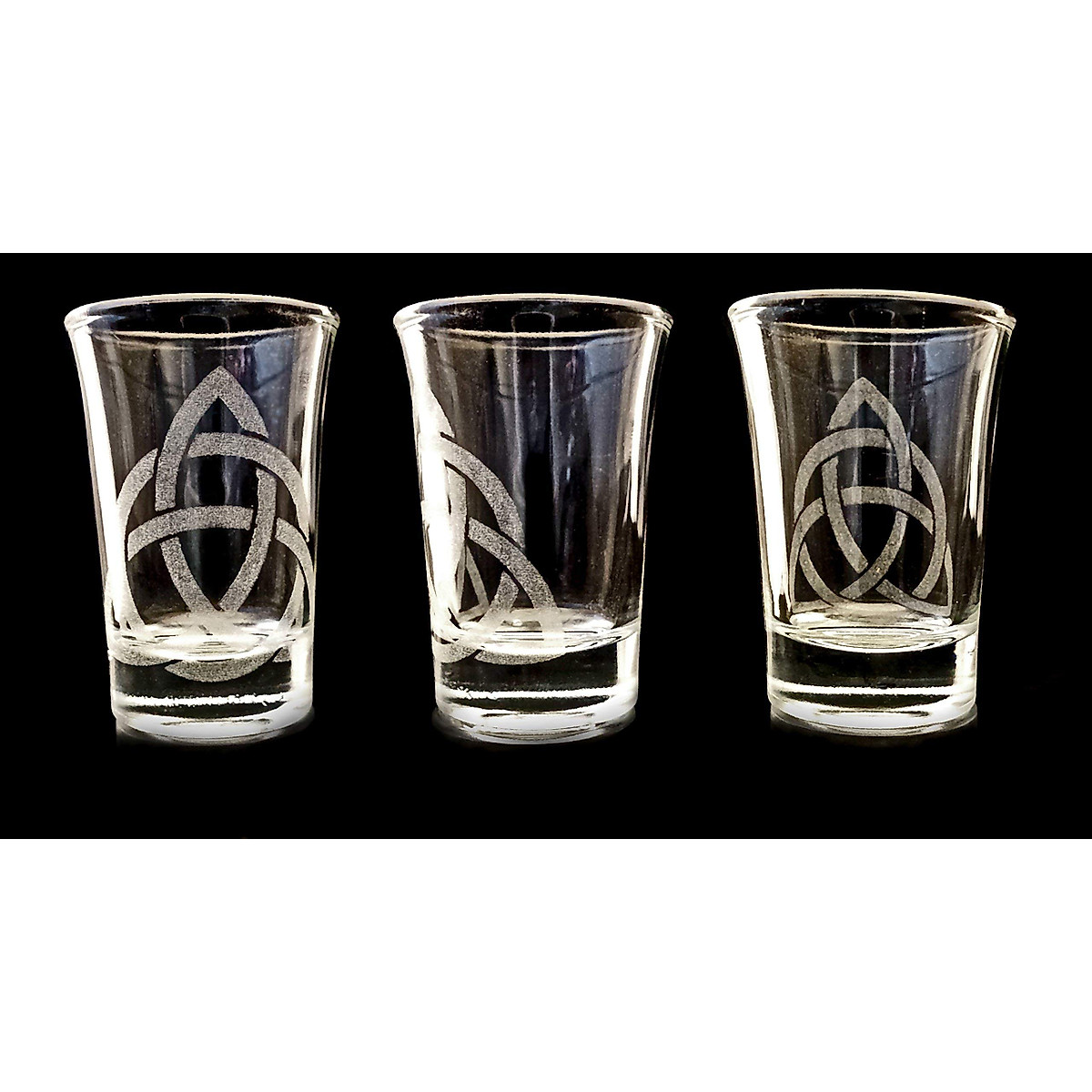 Celtic Trinity Knot Engraved Shot Glass - Free Personalization