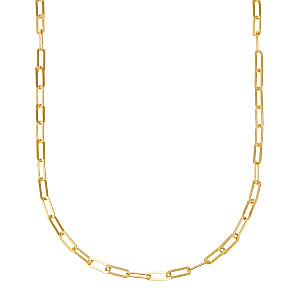 Silpada 'Golden Paperclip' Chain Necklace in 14K Gold Plated Sterling Silver