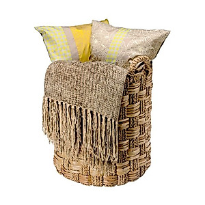 KOUBOO 1060040 Round Braided Sea Grass Storage Basket, Brown