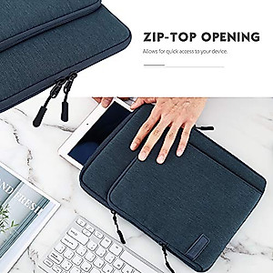 MoKo Laptop Sleeve Bag for 13.3-14 Inch, Notebook Carrying Case with Pocket Fits MacBook Pro M2 14" /13" M2/M1 Pro/M1 Max 14.2 2023-2021/Air 13.6" M2 2022, Surface Pro 9/8 13", Indigo