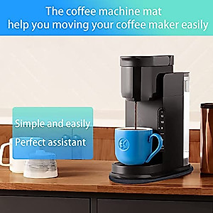 Coffee Maker Mat for Keurig Coffee Maker,Appliance Sliders for Kitchen Appliances,Coffee Maker Slider for Counter,Countertop Protector Mat,Coffee Maker Accessories (Medium 12.9"x5.1")