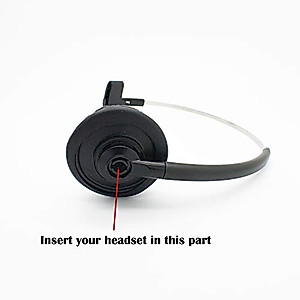 84605-01 Standard Headband by AvimaBasics | Premium Replacement Spare Parts Compatible with Plantronics Savi CS540 W740 W745 W440 W740-M Over-The-Head Headset (Headband & Extra Earpad)