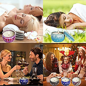 PEILIN 12 Constellations Scented Candles Gift Set 2.5oz Strong Fragrance Aromatherapy Candles Portable Travel Tin Jar Candles Gifts for Home Scented Decoration Birthday Valentine'sDay，Christmas