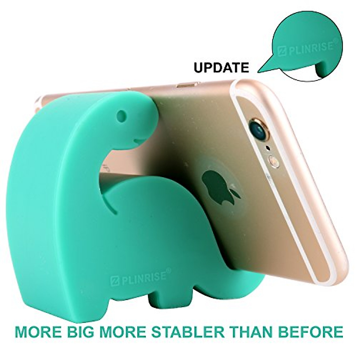 Plinrise Animal Desk Phone Stand, Update Dinosaur Silicone Office Phone Holder, Creative Phone Tablet Stand Mounts, Size:1.3" X 3.1" X 2.8"(T-Blue)