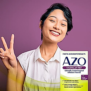 AZO Vaginal pH Test Kit, Clinically-Tested Vaginal Infection Test Kit, Fast & Accurate Results, from The #1 Most Trusted Brand, 2 Self-Tests