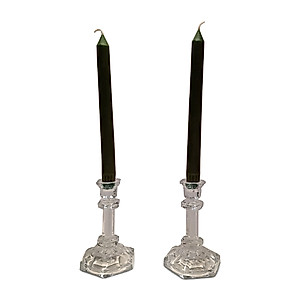 100% Pure Beeswax 10 inch Bayberry Scented Taper Candle Pair, Hand Poured by Hubbardston Candle Company