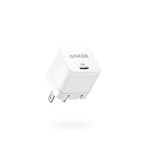 USB C Charger, Anker 20W Fast Charger with Foldable Plug, PowerPort III 20W Cube Charger for iPhone 14/14 Plus/14 Pro/14 Pro Max/13, Galaxy, Pixel 4/3, iPad/iPad Mini, and More (Cable Not Included)