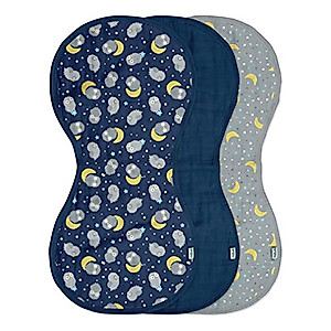 green sprouts Muslin Burp Cloths Made from Organic Cotton 4 Absorbent Layers Protect from sniffles, Drips & drools 100% Organic Cotton Muslin, Super Soft & Softer with Every wash, Machine Washable