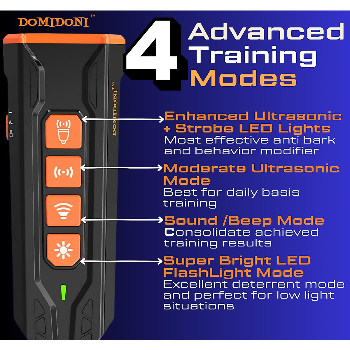 2024 Dog Bark Deterrent Device - Anti-Bark Devices for Dogs, No More Barks Dog Training Tool (Black)