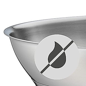 WMF Frying pan uncoated Ø 28cm Gourmet Plus Made in Germany Pouring Rim Stainless Steel Handle Cromargan Stainless Steel Suitable for Induction Dishwasher-Safe