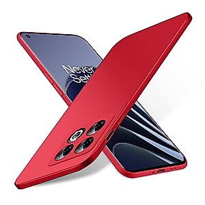 Bastmei for OnePlus 10 Pro Case 5G(2022)【Non-Slip Matte Finish】 Cover with Soft TPU Screen & Camera Protection Velvety-Soft Lining Shock-Absorbing for OnePlus 10 Pro 5G (Red)
