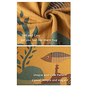 YESNO Women Sweater Graphic Oversized Pullover Sweaters Casual Loose Long Sleeve Knit Tops L S01 CR19