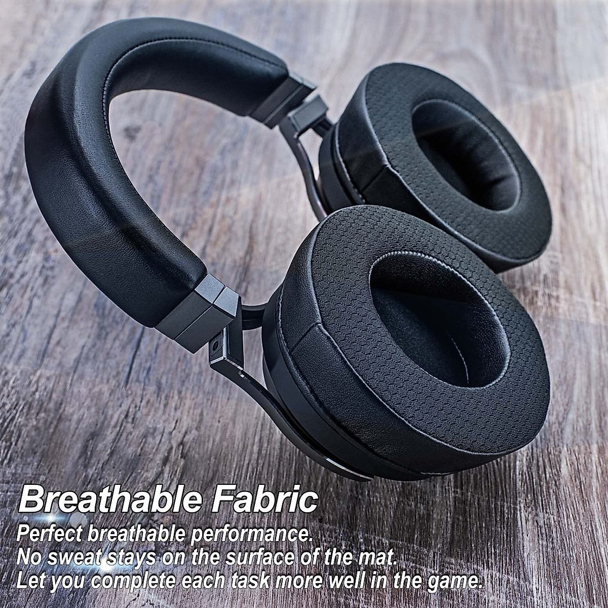 Virtuoso XT Ear Pads Replacement for Virtuoso RGB Wireless SE XT Headset, Cooling Gel, More - Softer Memory Foam, Added Thickness, Extra Durability by JESSVIT (Virtuoso XT Cooling Gel Earpads Black)