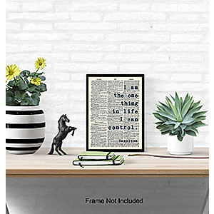 Inspirational Quote Wall Art Decor Poster -8x10 Motivational Home Decoration for Bedroom, Office Gift, Broadway Musical Play Lyrics, Entrepreneur - Unframed