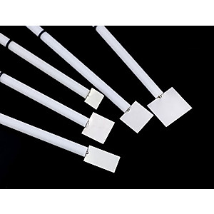 Platinum Electrode, Electrochemistry Electrolytic Analysis Pt Electrodes, Purity 99.99% Platinum Plate Electrode, Coated with PTFE Insoluble Anode for Substance Analysis 1 Pcs (15X15X0.1mm)