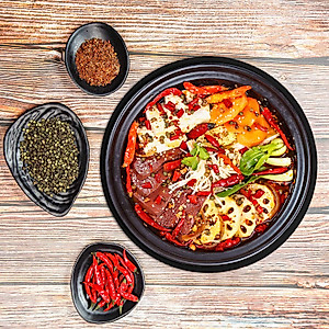 12" Inch Silicone Microwave Multi-Mat, Non-Stick Heat Resistant Oven Mat Microwave Trivet Mat - 2 Pack (Black)