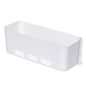 1 Set Shampoo Mount Office Simple Holder Cabinet Sliding Rectangular Container Bedroom Hanging Bookshelf Drawer Rack and Door Bathroom Tray Sundries Shelves Under White Pull