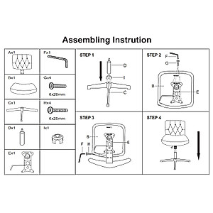 Targawerelax Criss Cross Desk Chair, Adjustable Office Chair no arms, Crisscross Chair, Home Office Desk Chairs no Wheels Cross Legged Office Chair Vanity Chair Computer pc Chair for Small Spaces