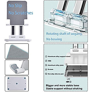 Portable Monitor Stand-Tablet Stand,Foldable &Adjustable,Super Sturdy,Tablet Holder Stand for Desk Compatible with iPad Pro/Tablets/Portable Monitor 7"-15.6", Stand Holder for Surface Pro(Black)