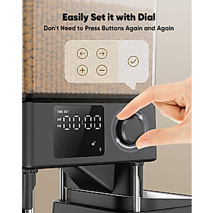 oneisall Automatic Cat Feeder for 2 Cats, 20 Cups/5L Automatic Cat Food Dispenser for Small Pets Indoor, Timed Cat Feeder for Dry Food