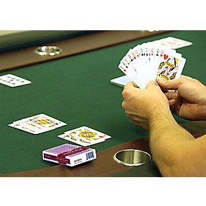 Pinochle Playing Cards, 12-Pack - Wide Size Regular Index Playing Cards Bulk Set - 48-Card Pre-Made Plastic-Coated Custom Decks - Tabletop Games, Hobbies, and Accessories - Collector Items, Toys, Family Activities