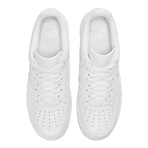 Nike Men's Air Force 1 Low Shoe, White/White-gum Light Brown, 10