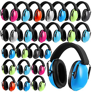 Amylove 24 Pcs Kids Ear Protection Noise Cancelling Headphones Noise Reduction Ear Muffs 27dB Hearing Protection (Classic Color)