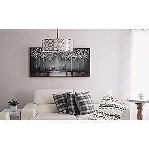 ANVI HOME Boho Throw Blanket Soft Warm Cozy Fuzzy Lightweight Decor Plush Blanket with Pompom for All Season for Dorm Room, Bed, Sofa, Couch, Chair, Gift, 50X60 Inch, Black White