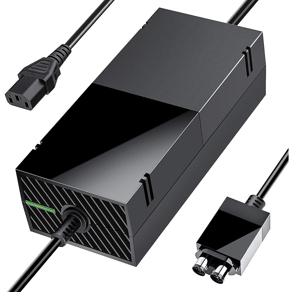 SUMLINK Power Supply Brick for Xbox One, AC Adapter Cable Replacement Kit for Xbox One Console Games, Auto Voltage 100-240V, Black