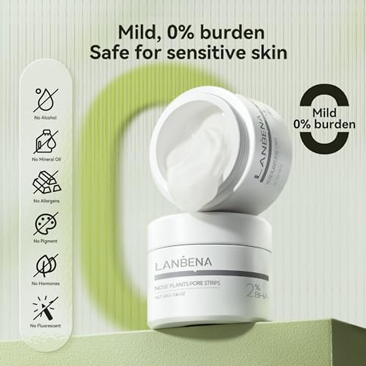 Blackhead Mask, Nose Plants Pores Strips Blackhead Remover Mask Peel off Mask Facial Pore Cleanser Purifying Face Mask Nose Strips (1.06 Ounce) - White