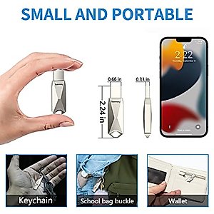 Fanxiang USB 32GB Flash Drive 3.1, Read Speed up to 250MB/S, USB Thumb Drive Portable Small High-Speed Storage Memory Stick, Suitable for PC/Tablet/Mac/Laptop(Silver)