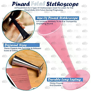 Pinard Foetal Stethoscope Pink DDP