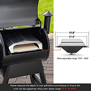 Stanbroil Wood Fired Pizza Oven Attachment Pizza Maker for Traeger, Pit Boss, Camp Chef, Green Mountain Grills, Z Grills, Smokin Brothers Pellet Grills, Silver
