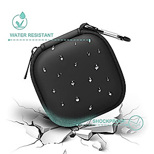 BOVKE Carrying Case for Bose QuietComfort Earbuds II/Bose QC Earbuds 2 Wireless Noise Cancelling in-Ear Headphones, Extra Mesh Pocket for Cables and Eartips, Black (Case Only)