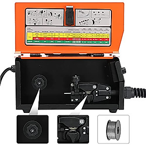 Mig Welder, Gasless Flux Core Wire Automatic Feed MIG135F Mig Welding Machine ,Dual Voltage 110V/220V IGBT Inverter Mig Welders